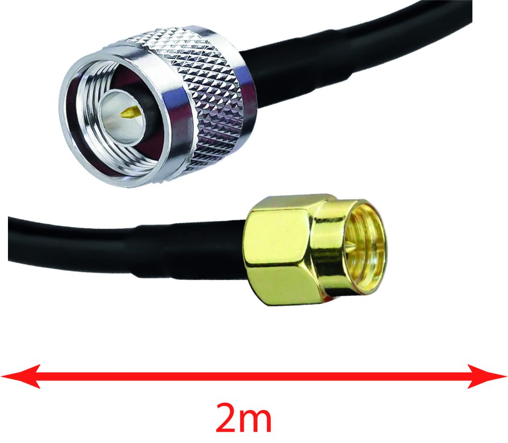 RG58 Connector: SMA Male to RP SMA Female – 2m - Roofify